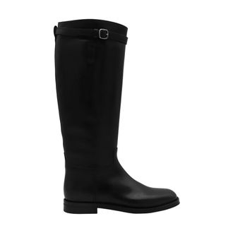Churchs Schwarze Leder Michelle Stiefel - - Shoes - Damen - Schwarzk - 38 EU