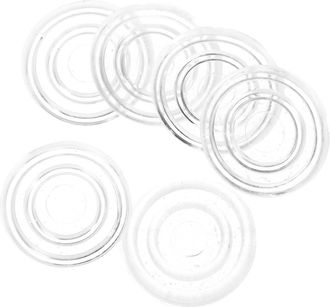 Valiclud 200 St&uuml;ck rutschfeste Transparente Glas Tischpuffer aus Strapazierf&auml;higem Pp Kunststoff 18mm Durchmesser Ger&auml;uschd&auml;mpfende M&ouml;belgleiter f&uuml;r Glastischp