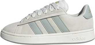 adidas Femme Grand Court Alpha 00S Shoes, Core White/Wonder Sage/Gold met., 37 1/3 EU