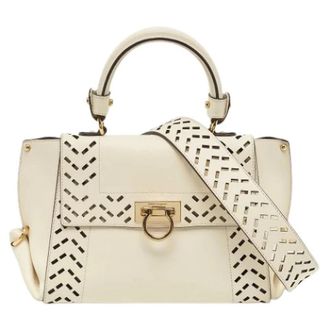 Ferragamo Pre-owned Leder Handtasche - - Pre-owned - Damen - Beige - ONE SIZE