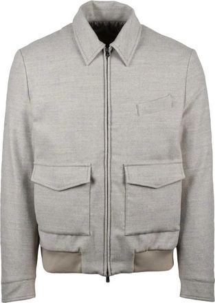 LUIGI BORRELLI NAPOLI Homme, Vestes, Beige, Taille: 2XL Veste Aviateur