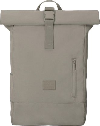 Johnny Urban Rucksack Damen & Herren Grau - Robin Medium - Rolltop Mit Laptopfach für Uni Business Fahrrad - 15L - Nachhaltig - Wasserabweisend