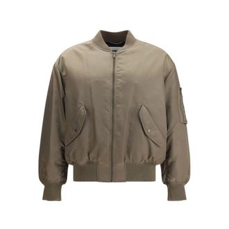 Saint Laurent Oversized Bomberjacke Wasserabweisendes Polyamid - - Jackets - Herren - Gr&uuml;n - XL