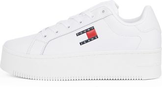 Tommy Jeans Damen Tjw Flatform Essen0en02518 Cupsole Sneaker, Weiß, 41 EU