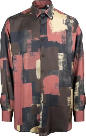 Costumein Chemise &agrave; Manches Longues Imprim&eacute; Abstrait - Homme - Chemises - Multicolore - Taille: L