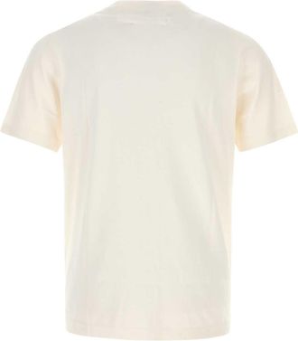 Extreme Cashmere Unisex White Cotton Blend James T-Shirt Snow Exterior: Cashmere T-shirts And Polos