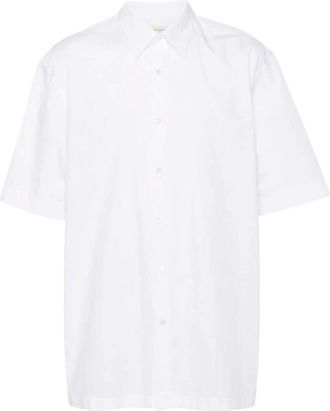 Dries Van Noten Homme, Chemises, Blanc, Taille: L Short Sleeve Chemises