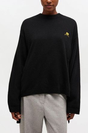 Ganni schwarz Pullover aus einer Wollmischung Wolle - Gr&ouml;&szlig;e XL