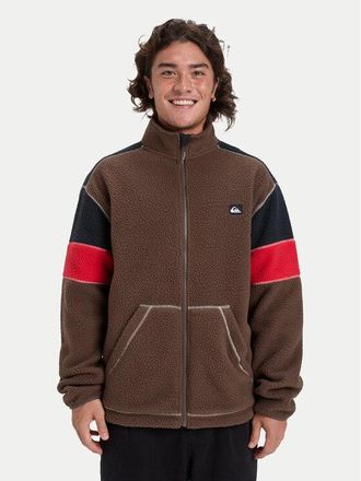 Quiksilver Fleecejacke Clean Coast Block EQYPF03065 Braun Loose Fit