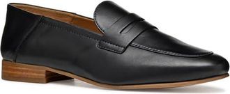 Geox Femme D MANTINEA A Flâneur, Black, 38.5 EU