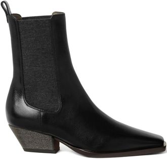 Brunello Cucinelli Brunello Cucinelli Stiefel - Boots Black - Gr. 37,5 (EU) - in Schwarz - f&uuml;r Damen