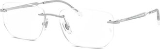 Ray-Ban lunettes de vue sans monture - Argent