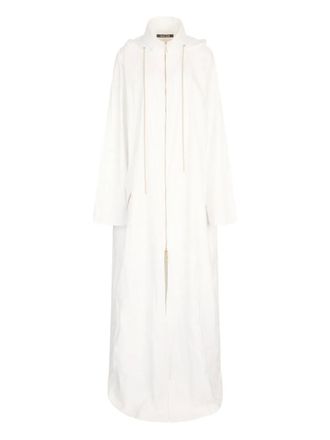 Roberto Cavalli parka à capuche - Blanc