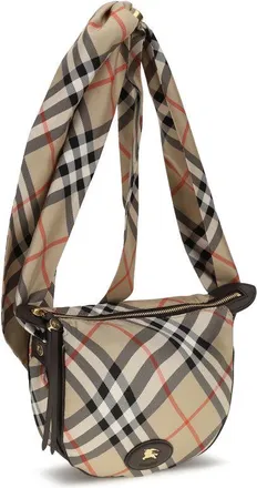 Burberry Womens Beige Silk Shoulder Bag