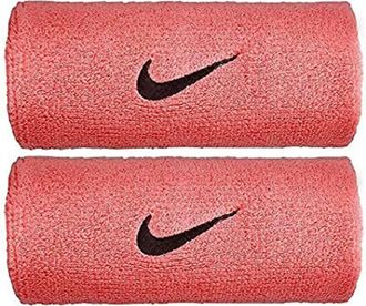 Nike Nike Swoosh Doublewide Wristbands pink Gaze/Oil Grey