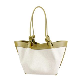 Coccinelle Femme, Sacs, Blanc, Taille: ONE Size Finn Canvas Shoulder Bag