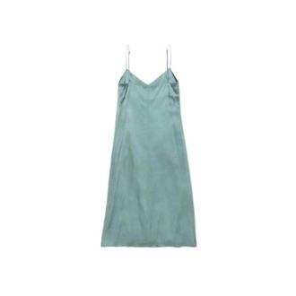 Acne Studios Femme, Robes, Vert, Taille: 38 FR Satin Lace Midi Dress
