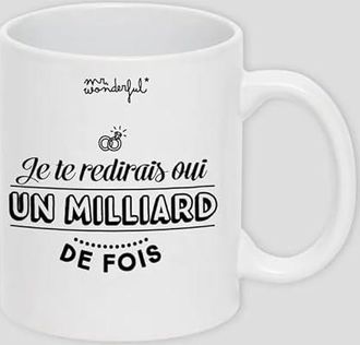 Mr. Wonderful Tasse Iconic - Je trediais oui une milliarde Mal
