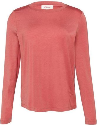 s.Oliver Langarmshirt T-Shirt Longsleeve aus Lyocellmix
