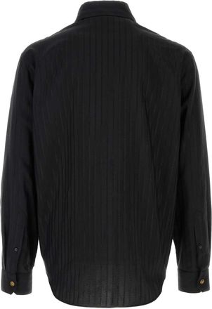 Versace Cotton-Silk Shirt - Black