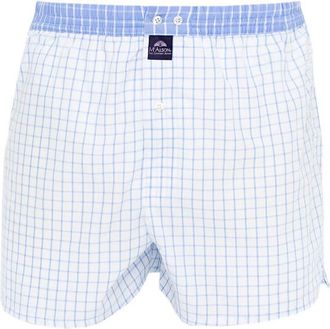MC Alson Herren Boxershorts blau Baumwolle gemustert