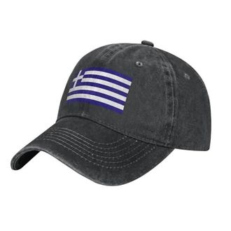 Generic Drapeau De La Gr&egrave;ce Femme Homme Trucker Caps sans D&eacute;formation Chapeau De Cowboy Athl&eacute;tique Snapback Cap pour Golf Voyage Randonn&eacute;e