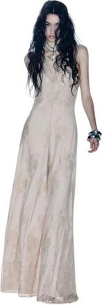 Aniye By Femme, Combinaisons et Ensembles, Beige, Taille: 40 FR Long Lace Jumpsuit