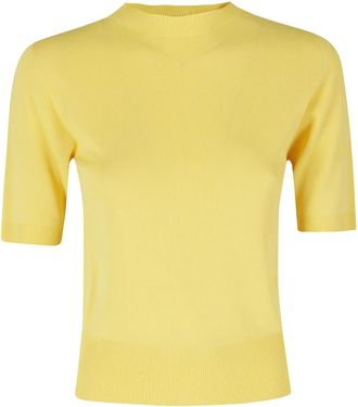 SOLOTRE Femme, Tops, Jaune, Taille: 44 FR Pull Slim