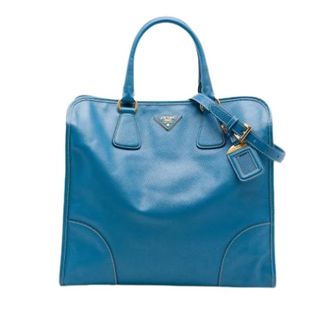 Prada Sacoche doccasion - Femme - Pre-owned - Bleu - Taille: ONE Size