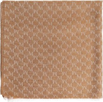 Max Mara Femme, Accessoires, Beige, Taille: ONE Size Mxapaniere Scarf