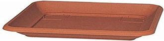Manna 105233 Untersetzer Quadro Similcotto 35 cm, terracotta aus Polypropylen