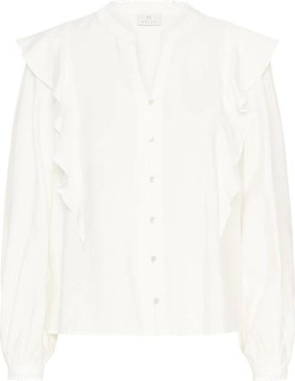 Kaffe Femme, Blouses et Chemises, Blanc, Taille: 44 FR Shirt