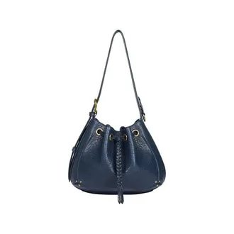 Jerome Dreyfuss Sac &eacute;paule craquel&eacute; en cuir