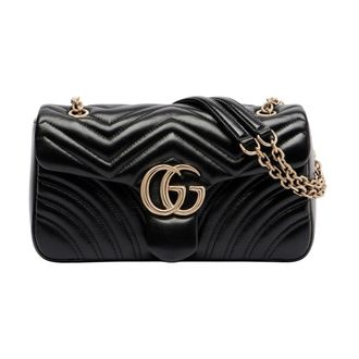 Gucci GG Marmont Mittlere Umh&auml;ngetasche - - Bags - Damen - Schwarzk - ONE SIZE
