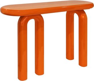 Vente-Unique Konsole aus MDF - Orange lackiert - ZESTORIO