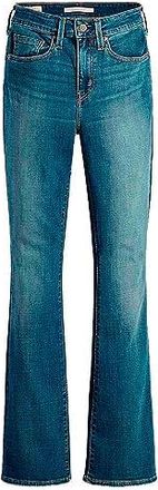 Levi's 725 High Rise Bootcut Med Indigo-Worn in, Lapis Speed, 31W / 30L Femme