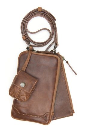 Frye Damen Melissa 3-in-1 Crossbody Umhängetasche, Cognac