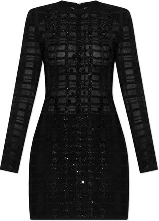 Balmain Femme, Robes, Noir, Taille: 40 FR Sequin Mini Dress