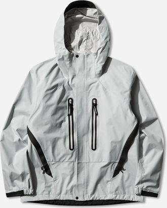 And Wander Men s 2.5L Hiker Rain Jacket Light Grey