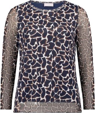 Betty Barclay Kurzarmshirt Damen mit Animalprint (1-tlg)