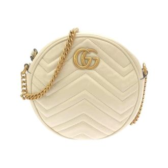 Gucci Sac bandouli&egrave;re matelass&eacute; doccasion - Femme - Pre-owned - Blanc - Taille: ONE Size