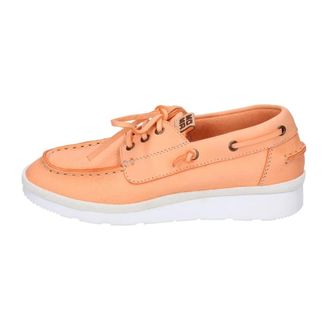Moma Moma, Femme, Chaussures, Orange, Taille: 37 EU Chaussures de marin en cuir