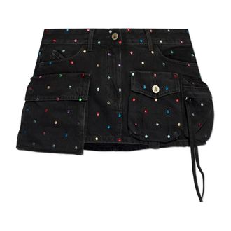 The Attico Fay Minirock - - Skirts - Damen - Schwarzk - W27