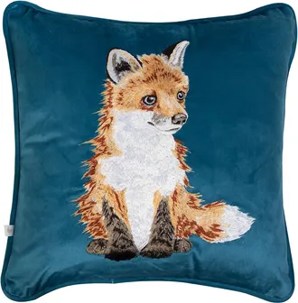 Wrendale Designs by Hannah Dale Stay Clever Fuchs besticktes Kissen