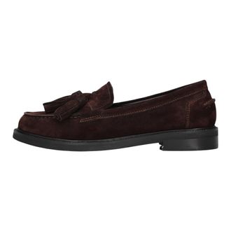 Omoda Braune Wildleder Loafers Stilvolles Modell - - Shoes - Damen - Braun - 38 EU