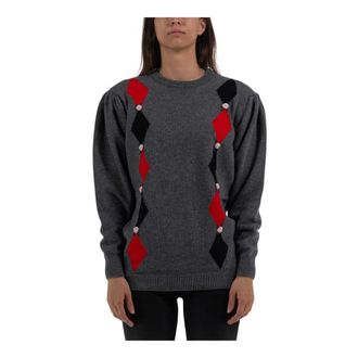 Alessandra Rich Damen, Strickwaren, Grau, 2XSGröße