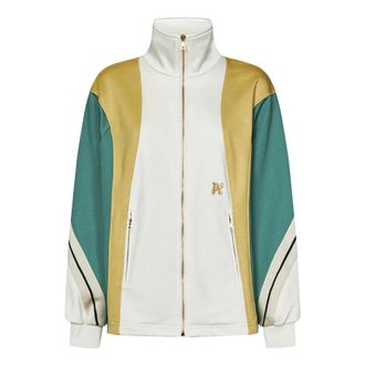 Palm Angels Sweatshirt mit Rei&szlig;verschluss und Farbblock - - Sweatshirts & Hoodies - Damen - Mehrfarbig - S