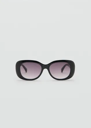 Mango Lunettes de soleil monture rectangulaire noir - Femme - Taille unique - MANGO