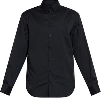 Giorgio Armani Homme, Chemises, Bleu, Taille: 3XL Chemise en coton coupe slim