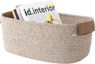 Generic Aufbewahrungsk&ouml;rbe Aus Seil, Gro&szlig;e Strickk&ouml;rbe, Hohe W&auml;schek&ouml;rbe, Gestrickte Babyk&ouml;rbe, Spielzeugaufbewahrungsk&ouml;rbe, Seil-Kinderzimmerk&ouml;rbe, Deckenk&ouml;r